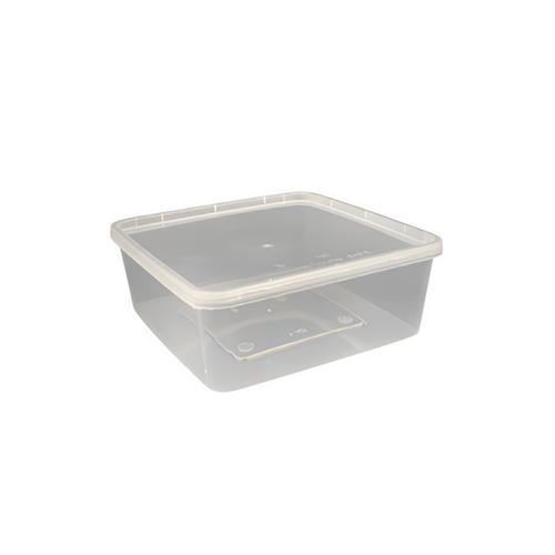 Transparent Square Plastic Container